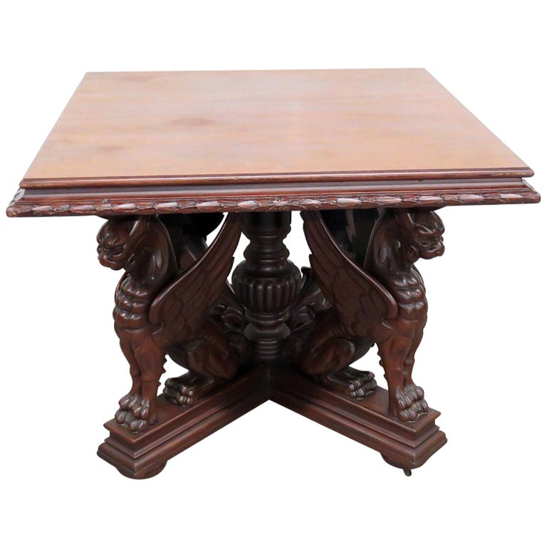 Winged Griffin Center Table Attributed to Horner For Sale at 1stDibs ...