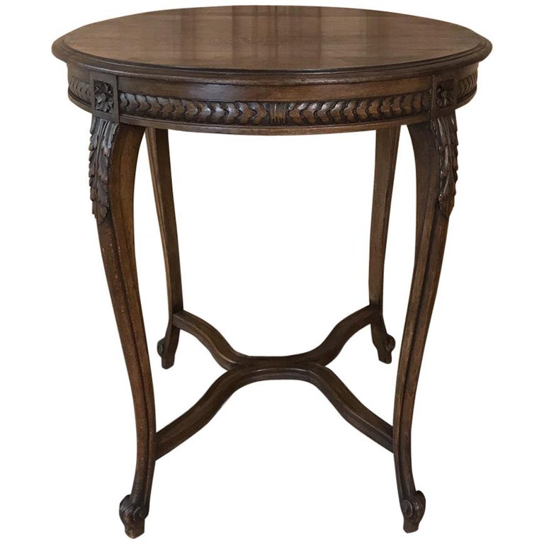 Antique Country French Round Centre Table at 1stDibs