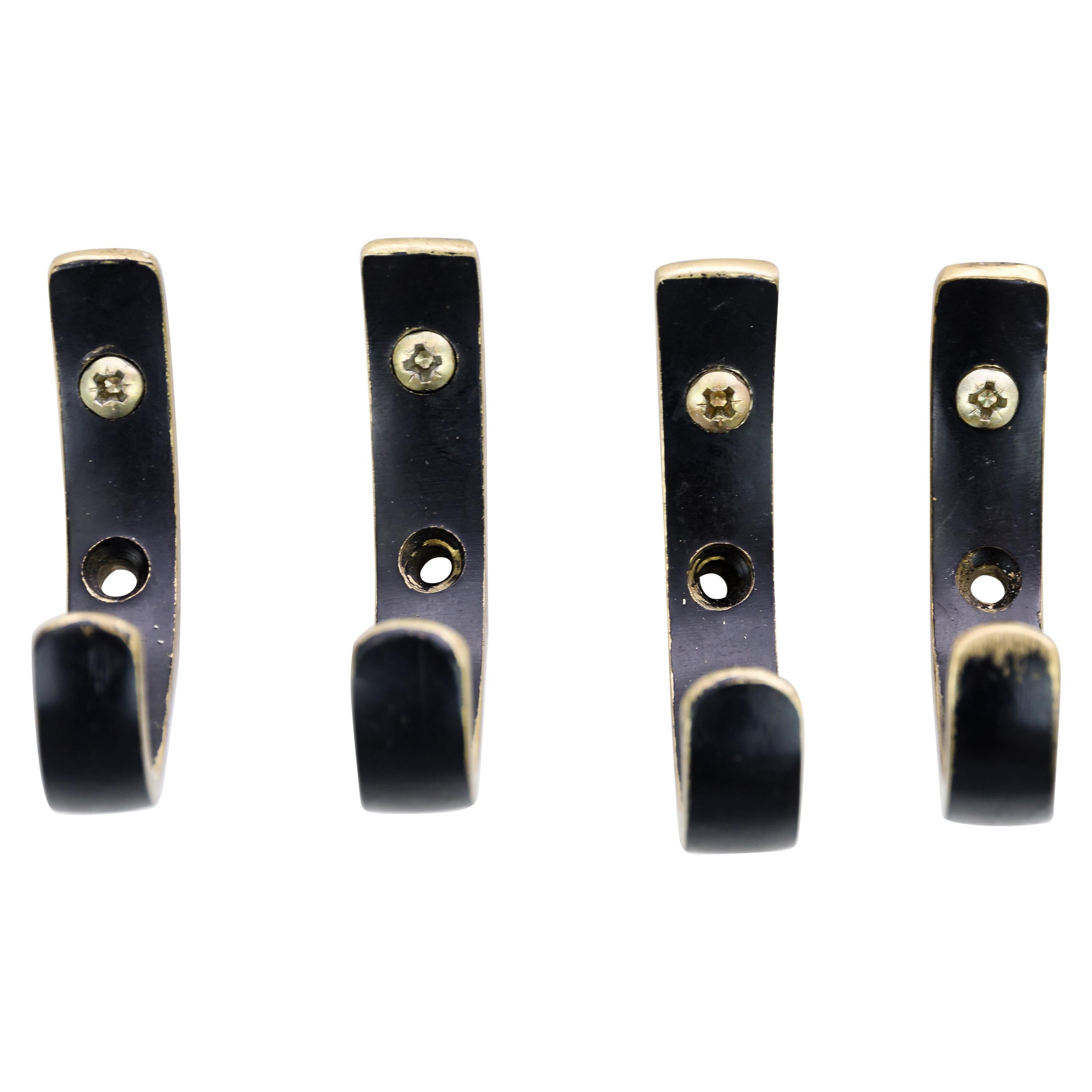 Aluminum Wall Coat Hooks by Oswald Haerdtl For Sale at 1stDibs