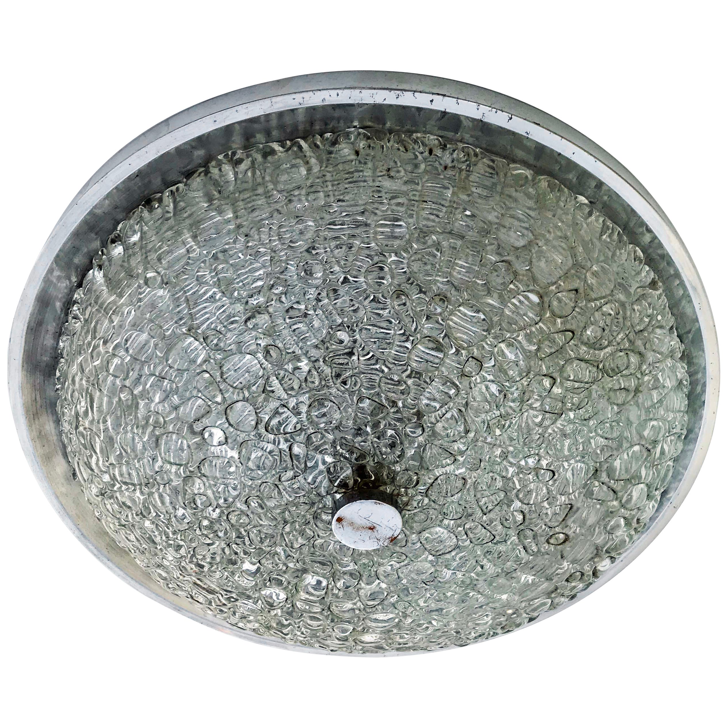 Large Capiz Shell Dome Flush Mount at 1stDibs