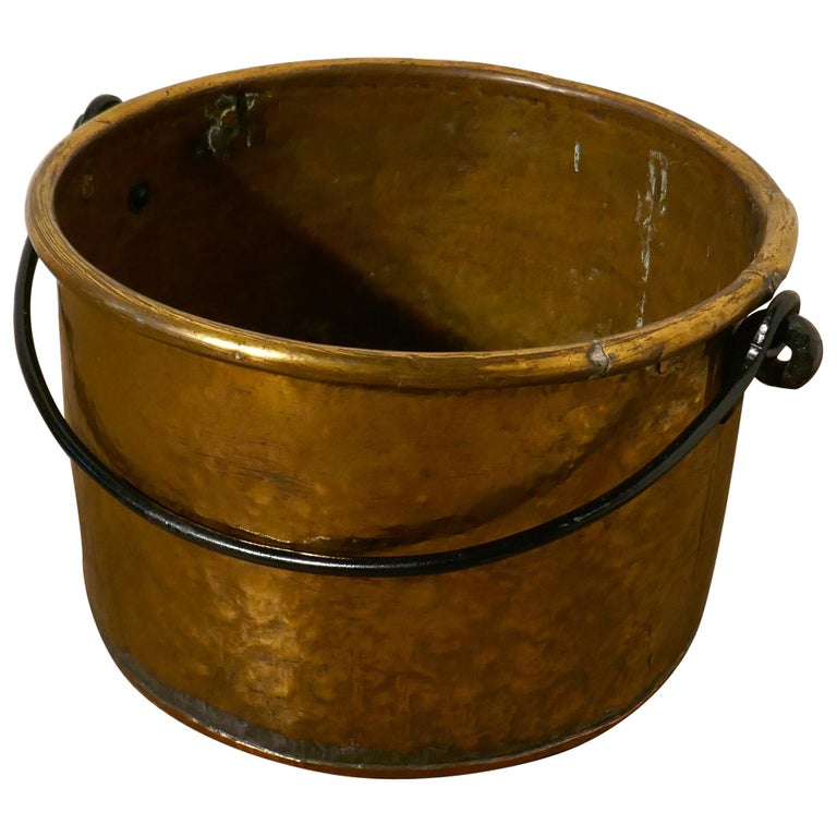 Early 19th Century Brass Cooking Pot at 1stDibs