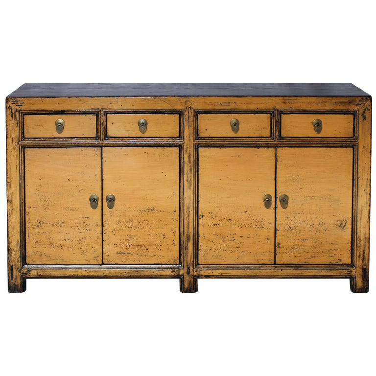 Butterscotch Yellow Sideboard at 1stDibs