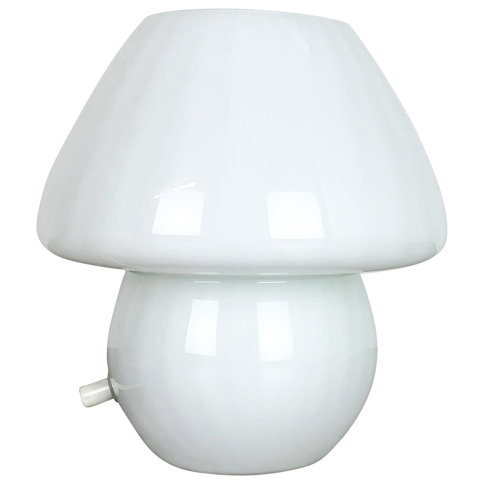 "Mushroom" Murano Glass Table Desktop Light Made by Vetri Murano, Italy ...