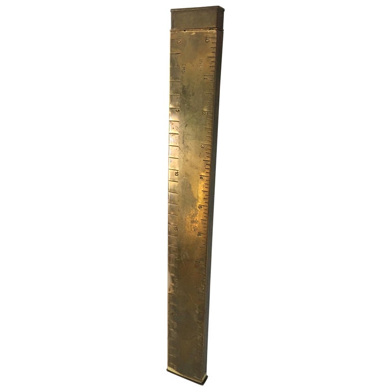 Brass Ruler with Lighter at 1stDibs