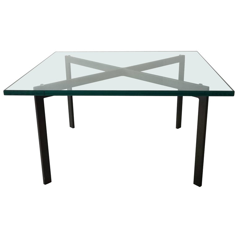 Rare Early Midcentury Bronze Base Barcelona Table by Knoll For Sale at ...
