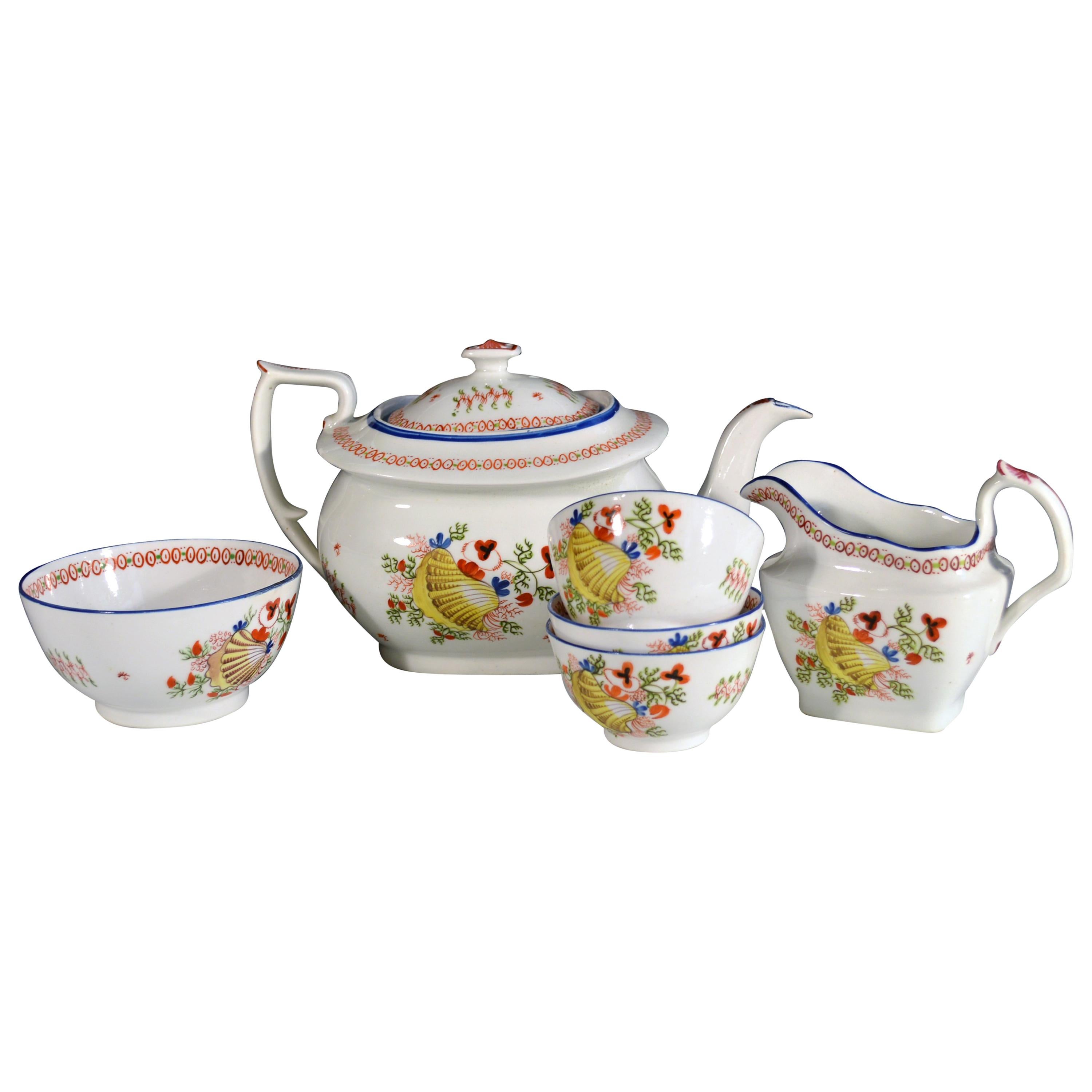 English Porcelain Part Set Tea Service, Worcester, circa 1770 For Sale ...