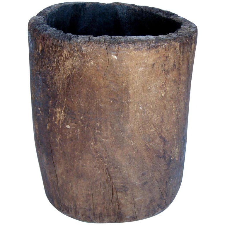 Rustic Wooden Planter at 1stDibs