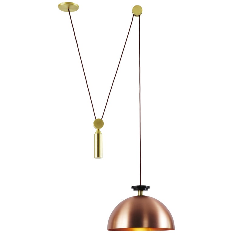 Shape Up Copper Hemisphere Pendant by Ladies and Gentlemen Studio for ...