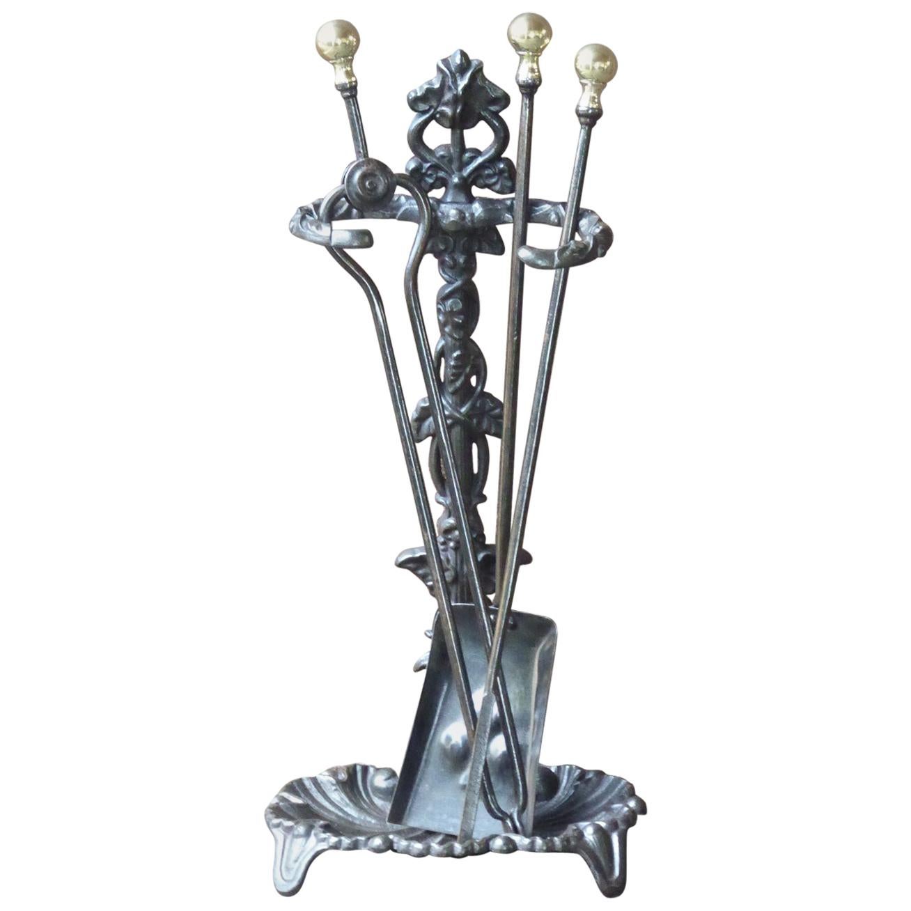 19th Century English Victorian Fireplace Tool Set or Companion Set at ...