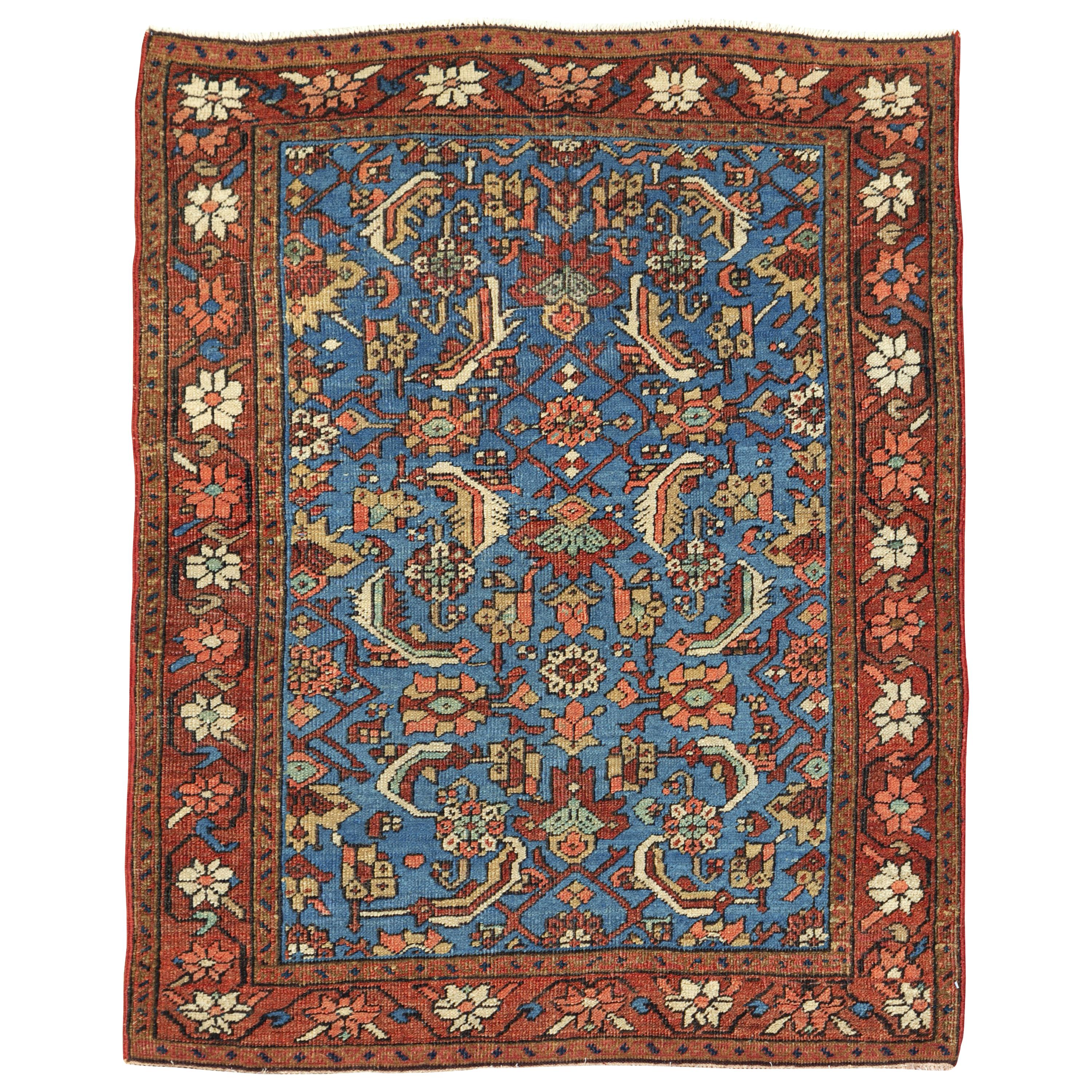 Antique Persian Heriz Rug For Sale at 1stDibs