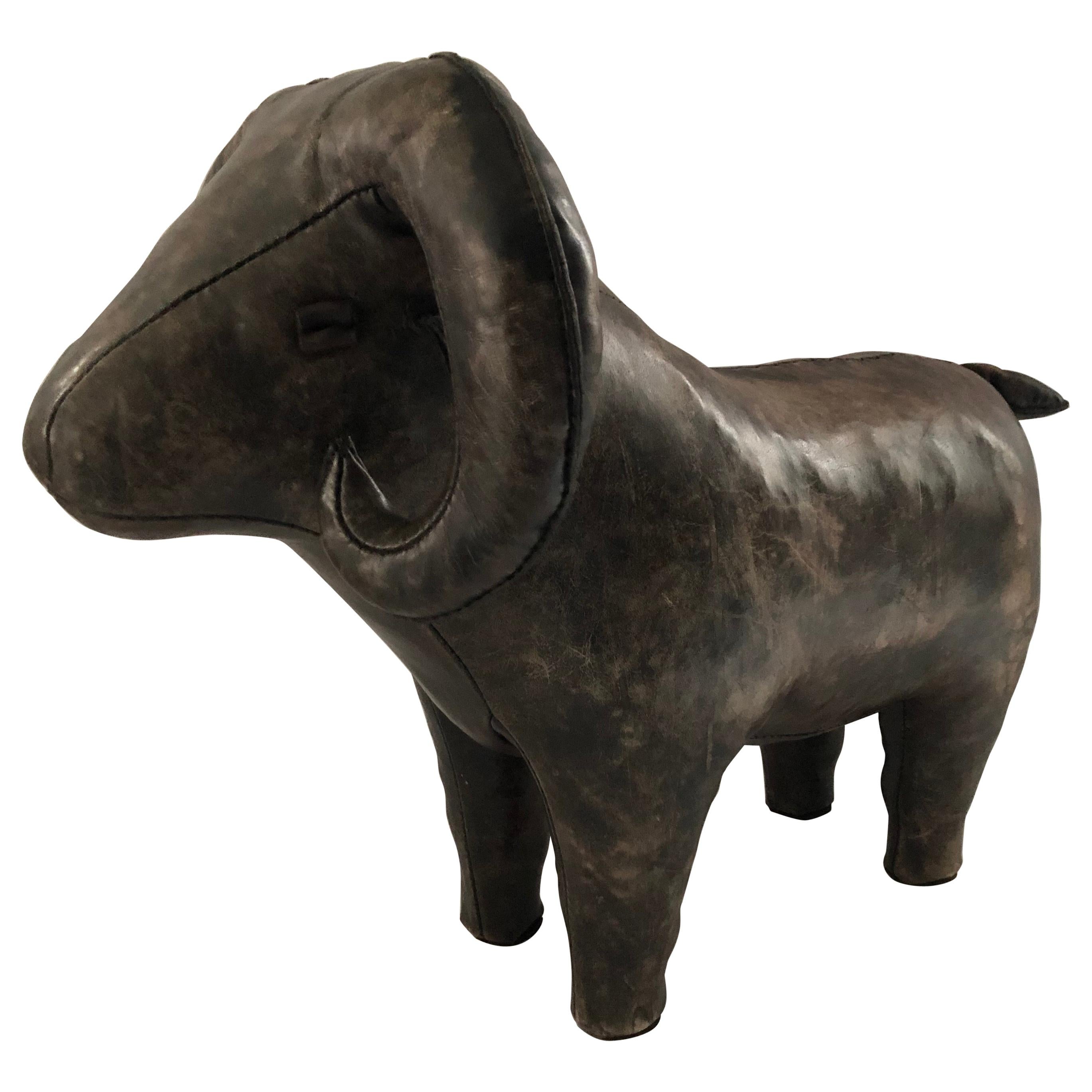 Vintage Hard to Find Abercrombie and Fitch Leather Ram at 1stDibs