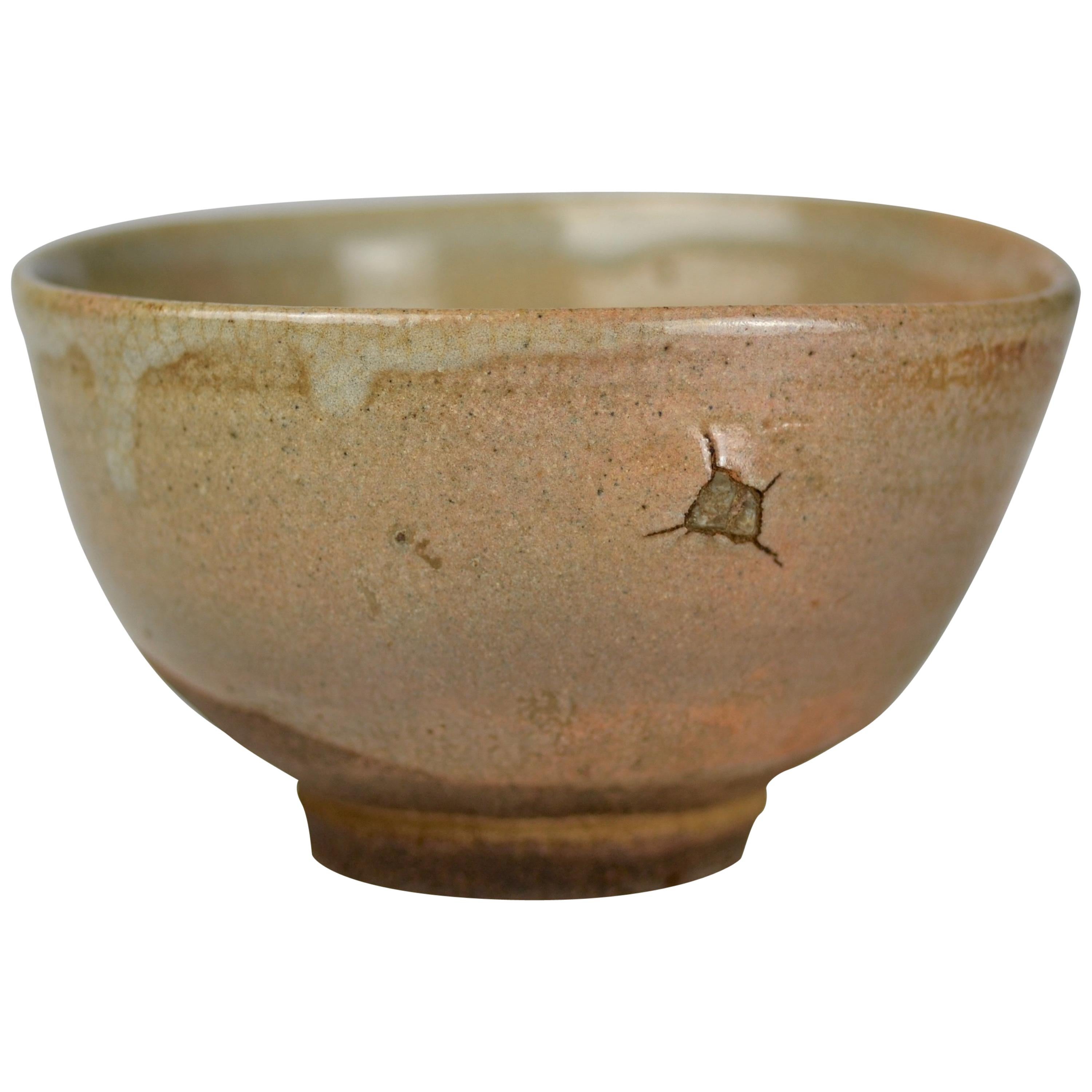 18th Century Karatsu Tea Bowl with Rare 'Stone Explosion' 'Ishihaze ...
