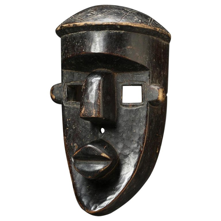 Cubist Large Lwalwa Tribal African Mask, DRC at 1stDibs