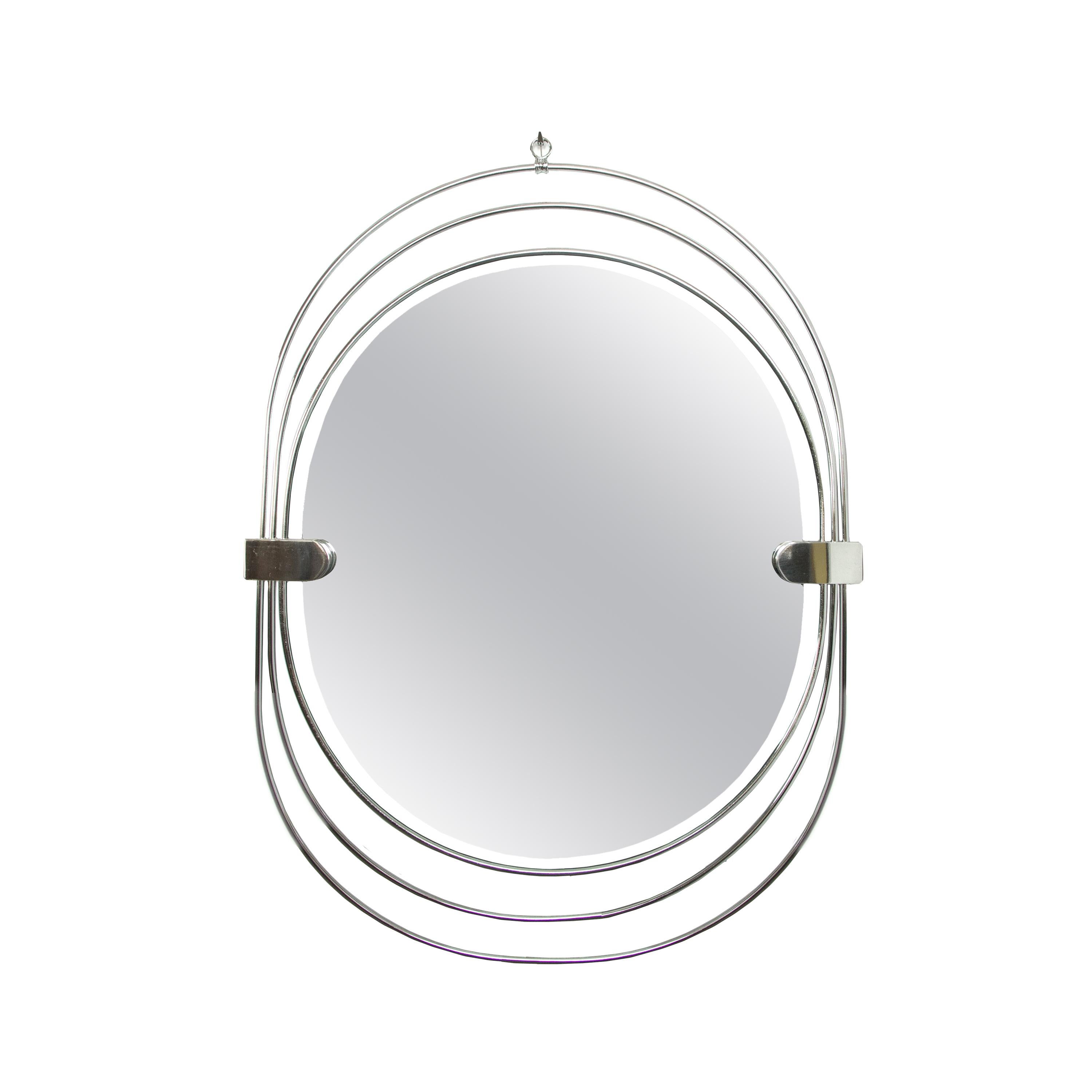 Polished Stainless Steel Mirror For Sale at 1stDibs