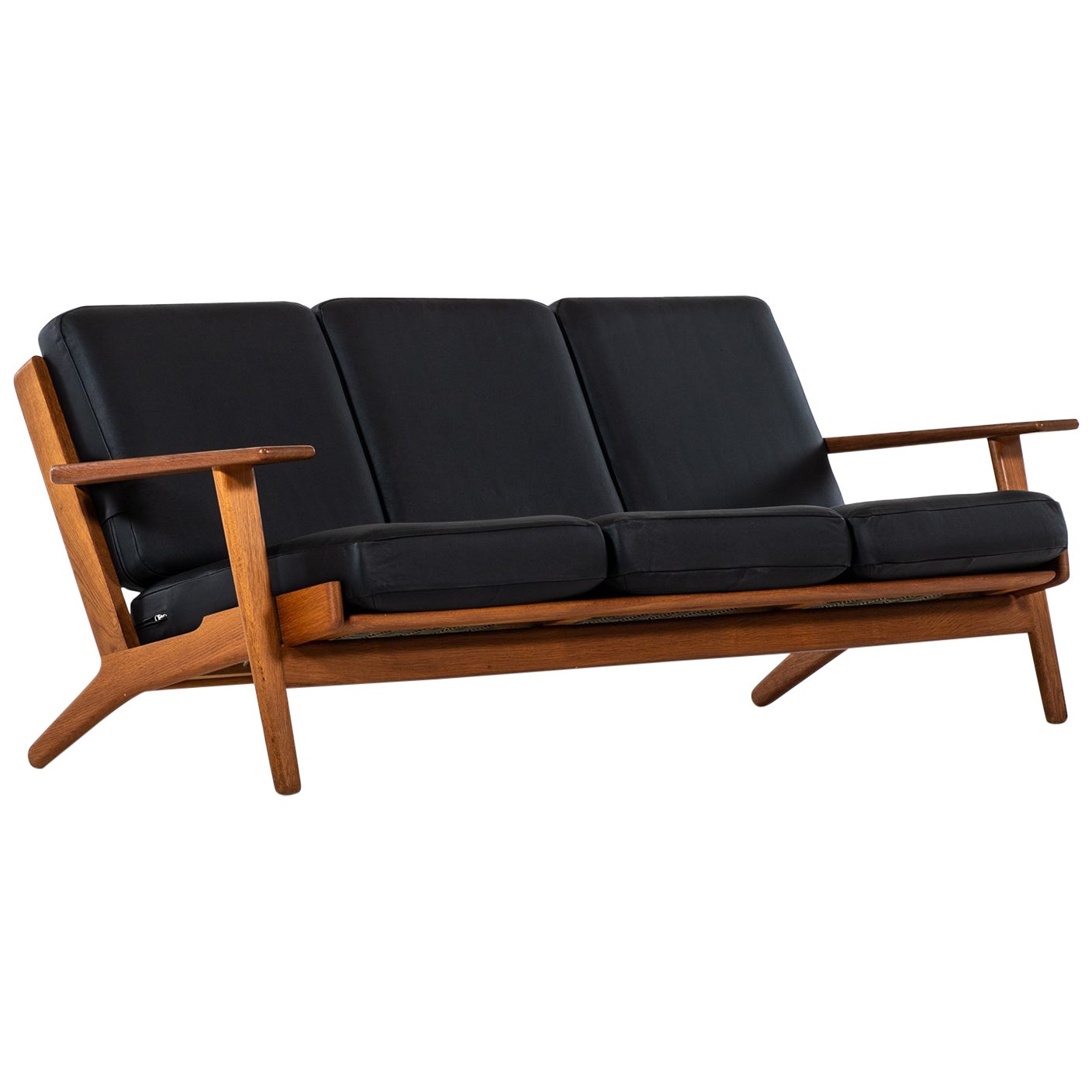 Hans J. Wegner Oak Sofa Mod. Ge 290 for Getama, 1960s Danish Modern ...