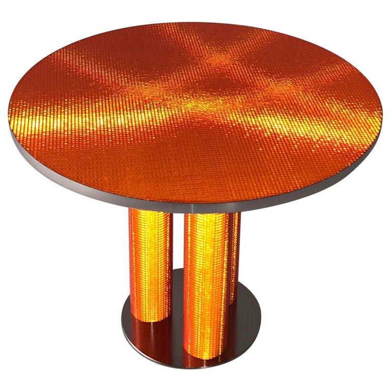 Modern Colored and Shining Table "Reflector " by Sebastiano Bottos ...