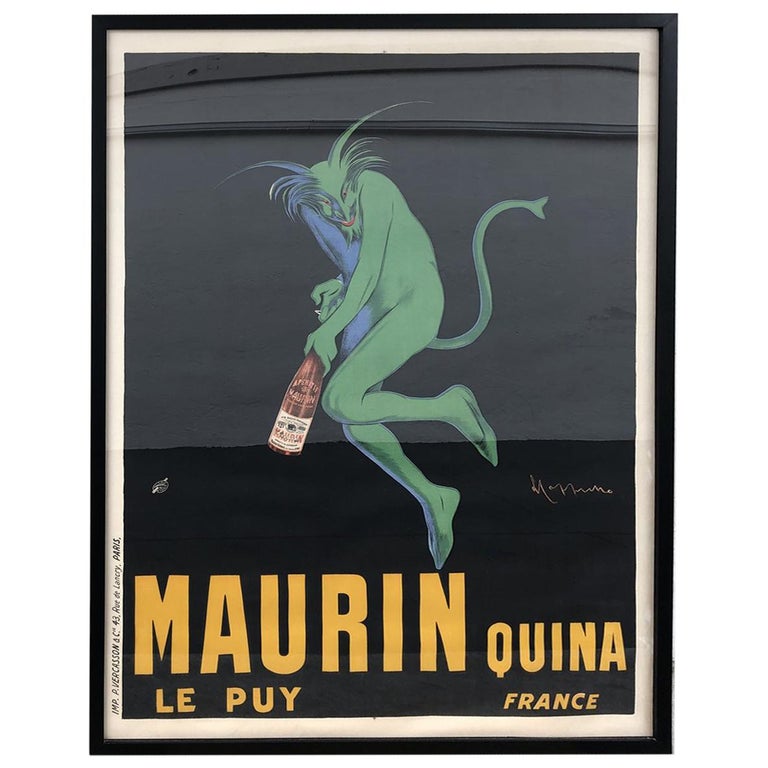 "Maurin Quina" Apertif Advertising Poster For Sale at 1stDibs