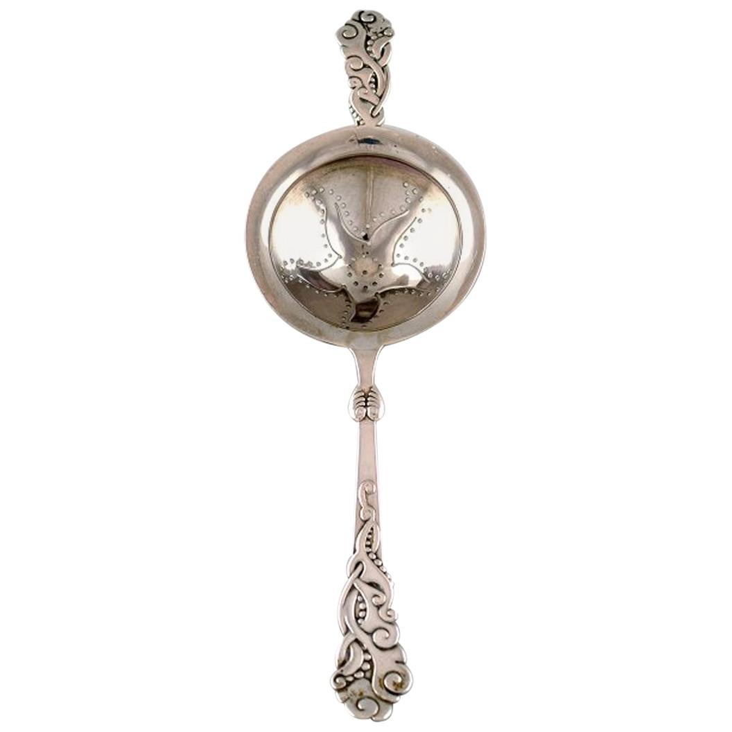 Mustard Jar, Heimburger, Danish Art Nouveau Silver with Ornamentation ...