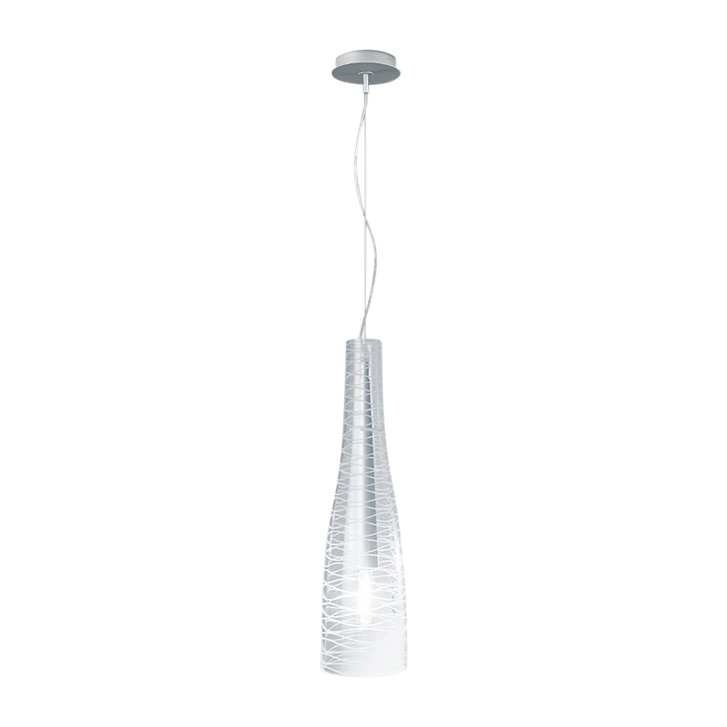 Leucos Class S 60 Pendant Light in Transparent and Gray by Design Lab ...