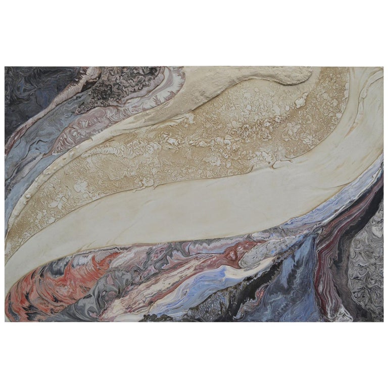 Art Wall Panel Relief Scagliola textured decor handmade in Italy by ...