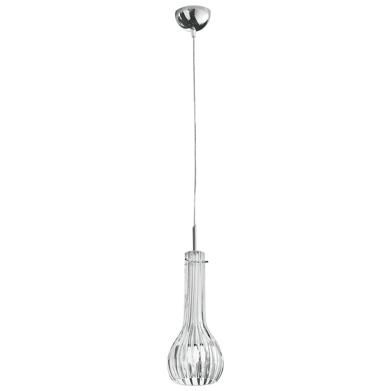 Leucos Athena Pendant Light in Crystal and Chrome by Crepax and Zanon ...