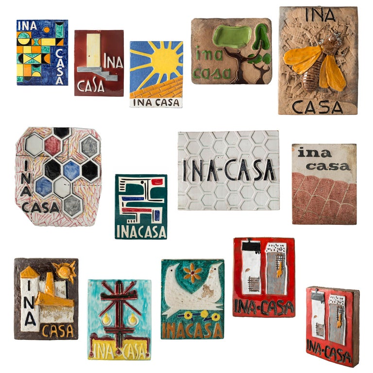 Ceramic Tiles INA-CASA Italy 1949-1963 For Sale at 1stDibs