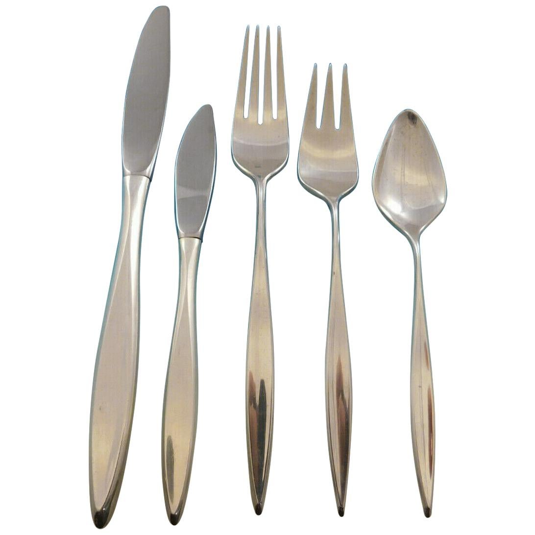 Crystal by International Sterling Silver Flatware Set 12 Service 62 ...