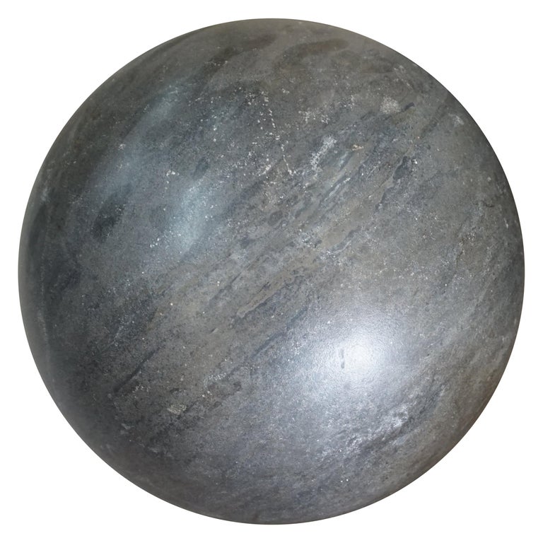 Italian Black Marble Sphere at 1stDibs