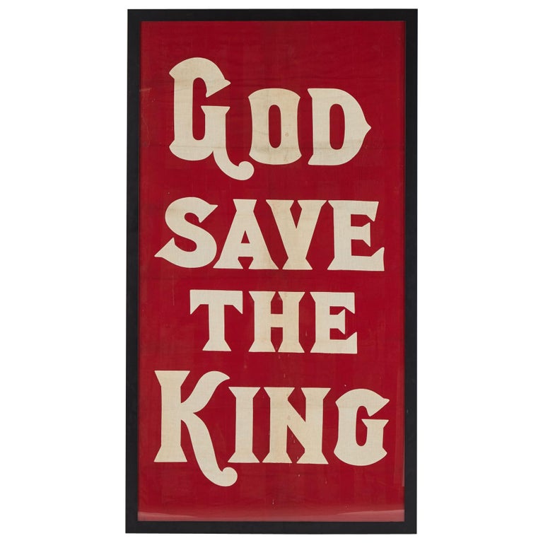 Coronation Flag "God Save the King" for King Edward at 1stDibs | god save the king flag