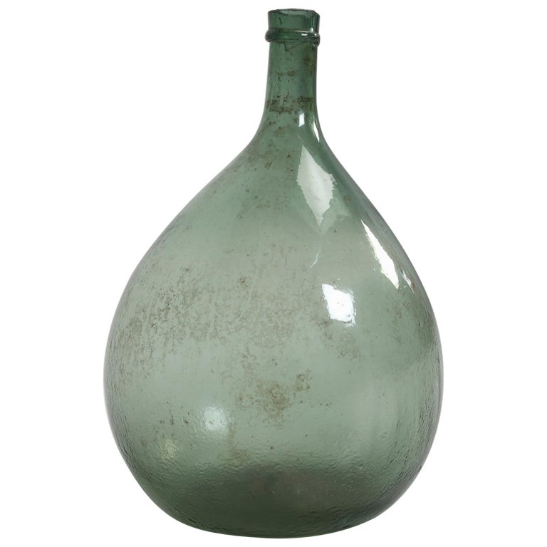 French Antique Demijohn in a Great Color at 1stDibs