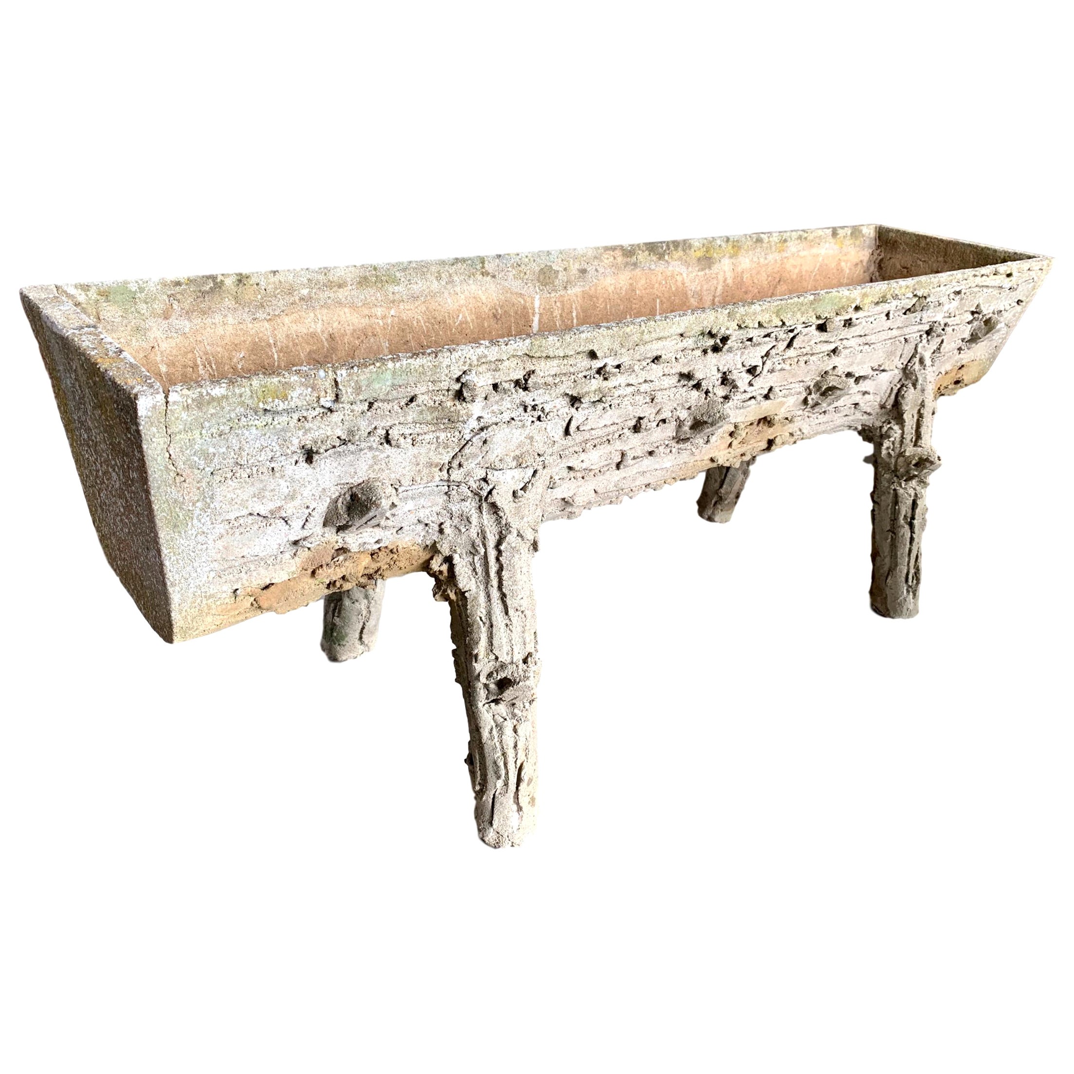 Antique Barn Wooden Scalding Trough Animal Feeder, Planter For Sale at ...