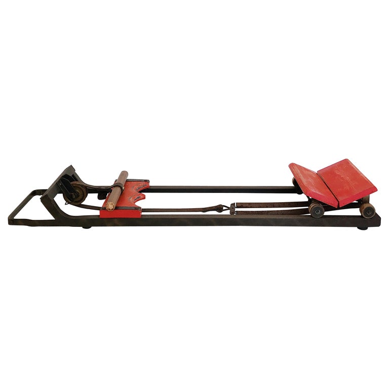 Industrial Mid-20th Century Still Functional Indoor Rowing Machine ...