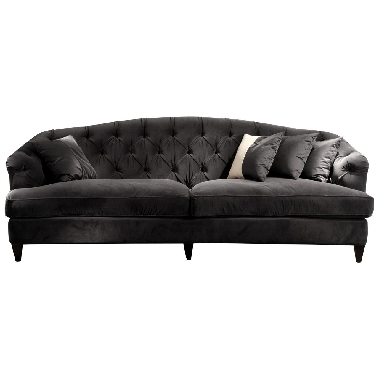 Berenice Black Sofa For Sale at 1stDibs