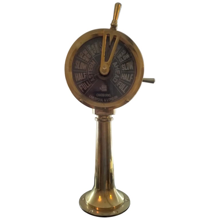 Miniature Brass Ships Telegraph, circa 1920 at 1stDibs