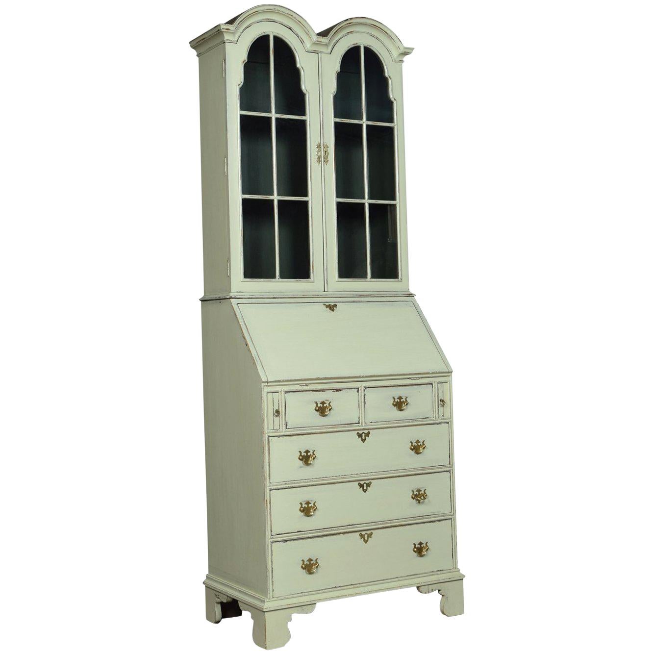 Painted Bureau Bookcase of Small Proportions For Sale at 1stDibs