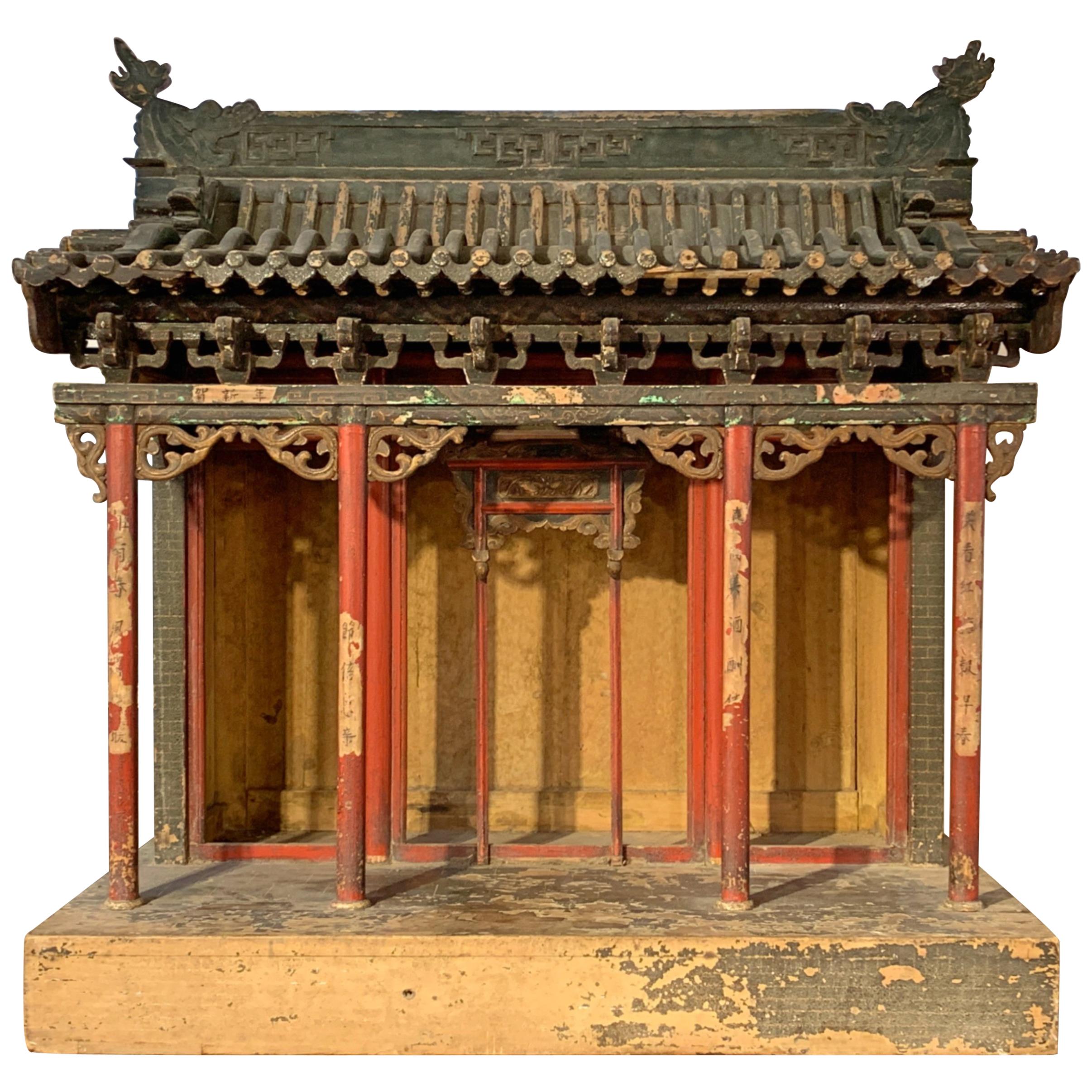 Large Chinese Ancestral Hall Architectural Model, Qing Dynasty, 18th ...