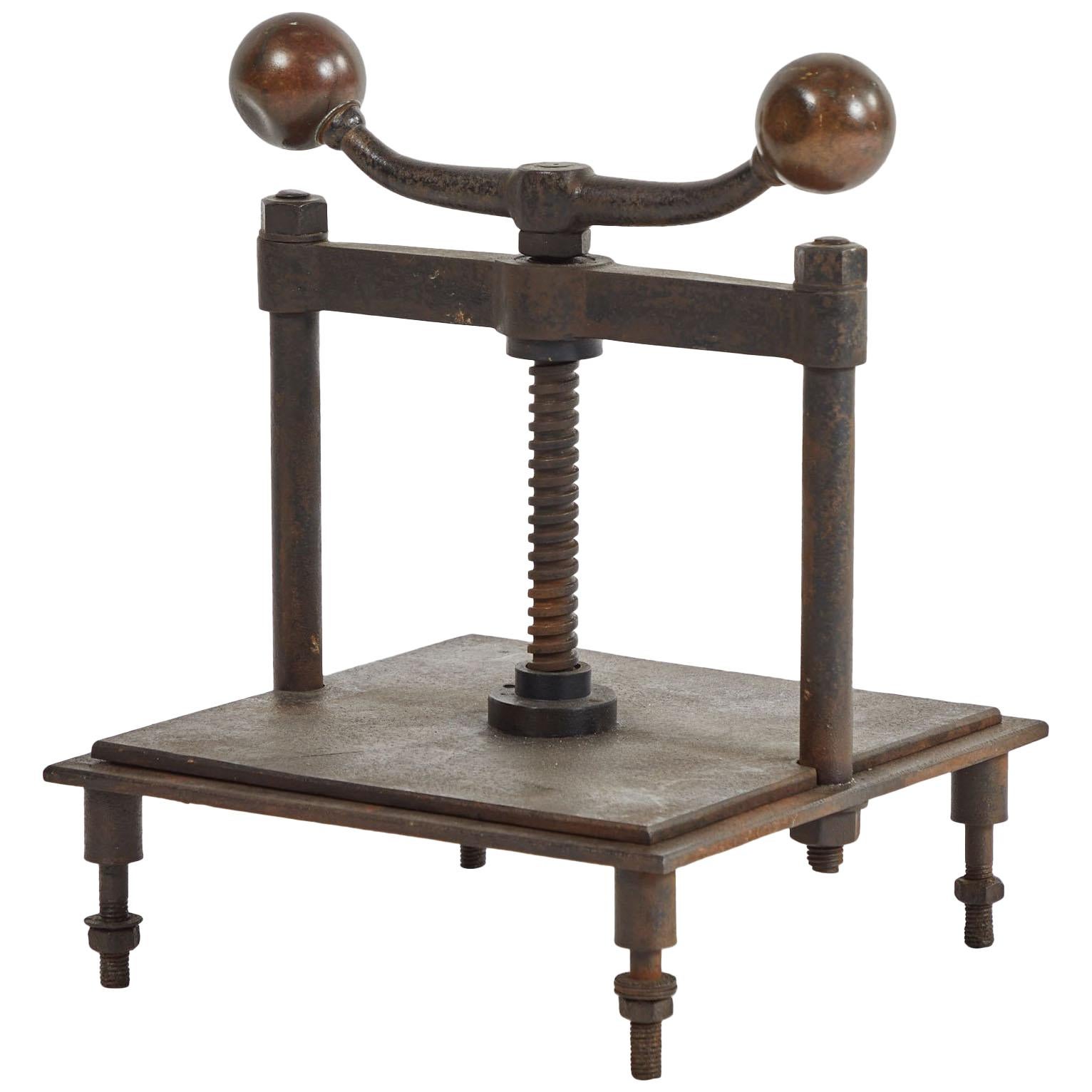 Iron Book Press For Sale at 1stDibs