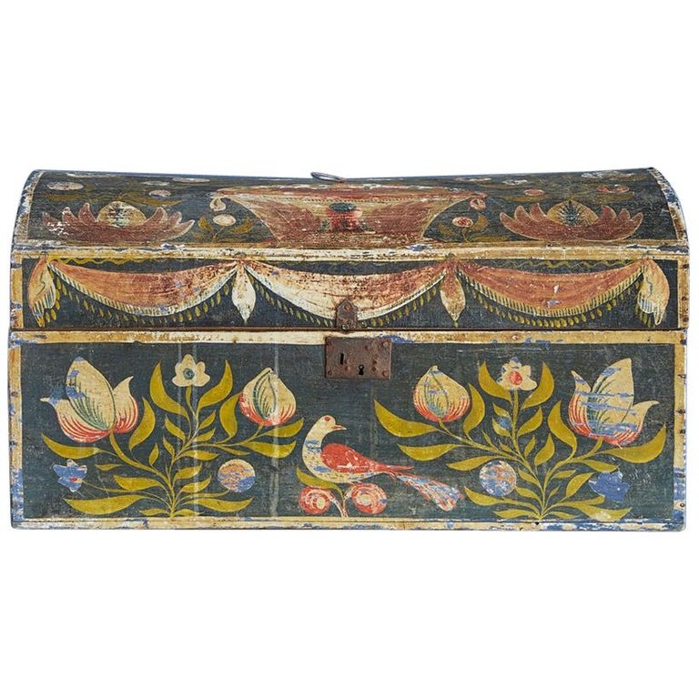 French Vintage Wedding Chest at 1stDibs