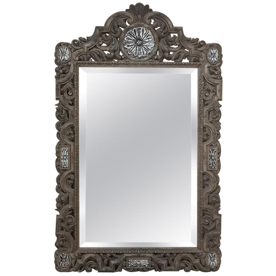 19th Century French Renaissance Hand-Carved Giltwood Mirror For Sale at ...
