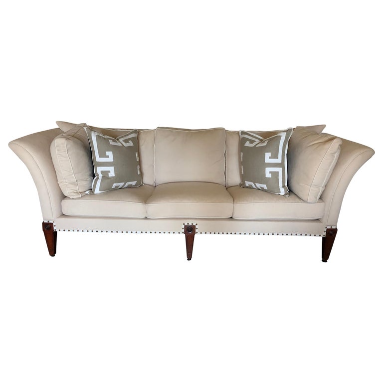 English Splayed Arm Sofa at 1stDibs