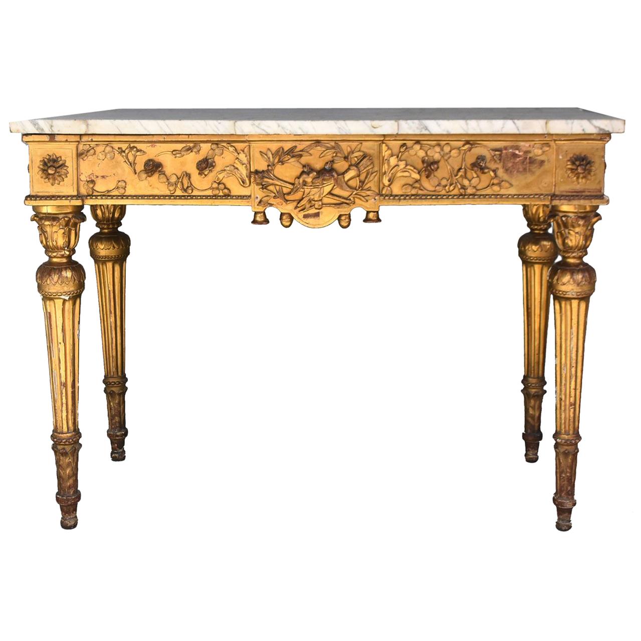 Louis XVI Console in Giltwood at 1stDibs
