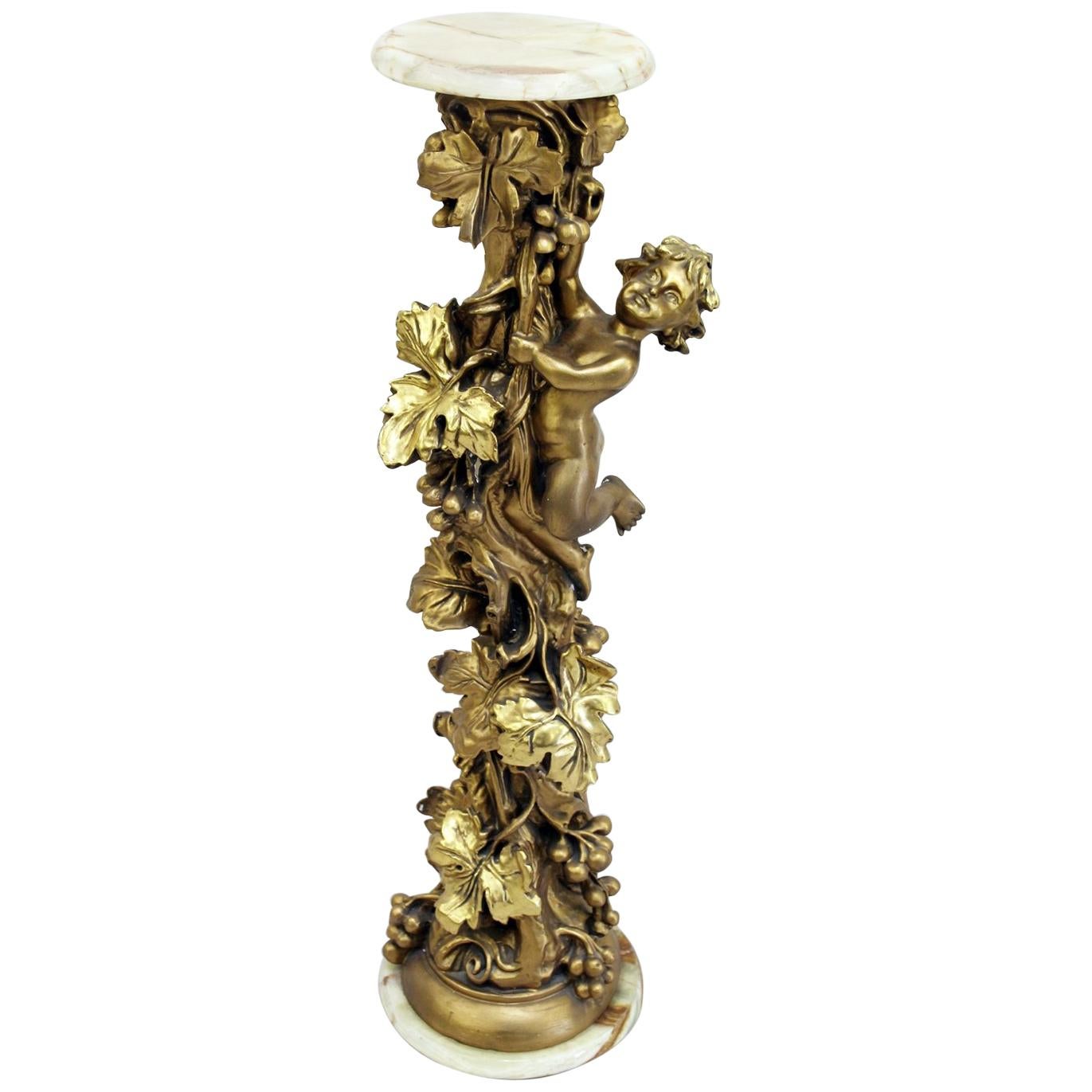 Flower Table Flower Stand Flower Column Antique Baroque Angel Turkey ...