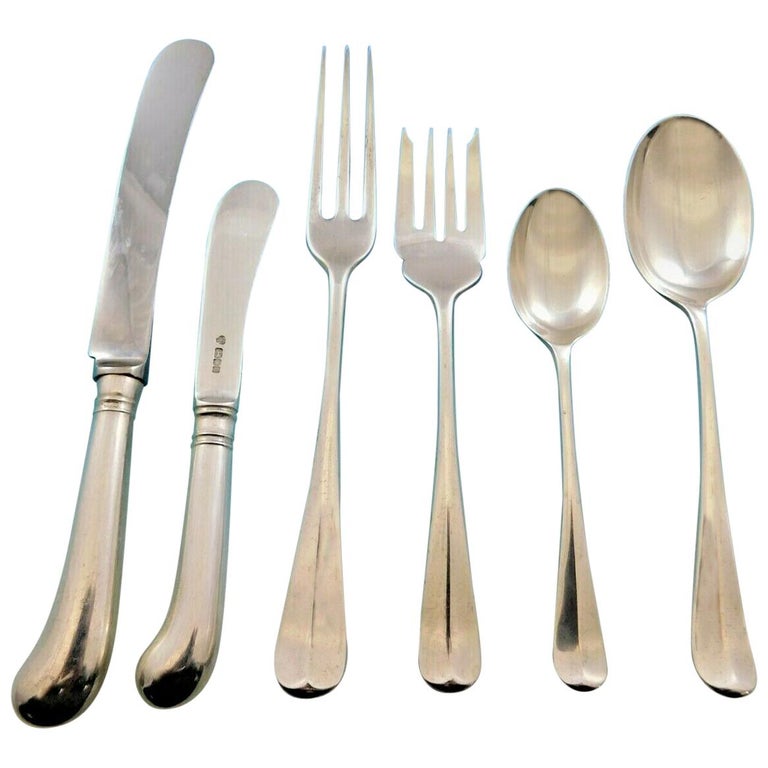 Rat Tail by Georgian House Sterling Silver Flatware Set Service 52 Pcs ...