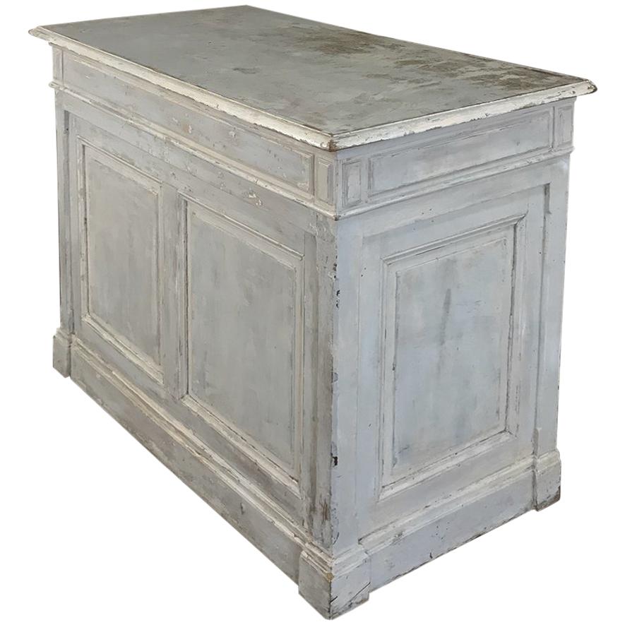 Antique French Painted Store Counter at 1stDibs