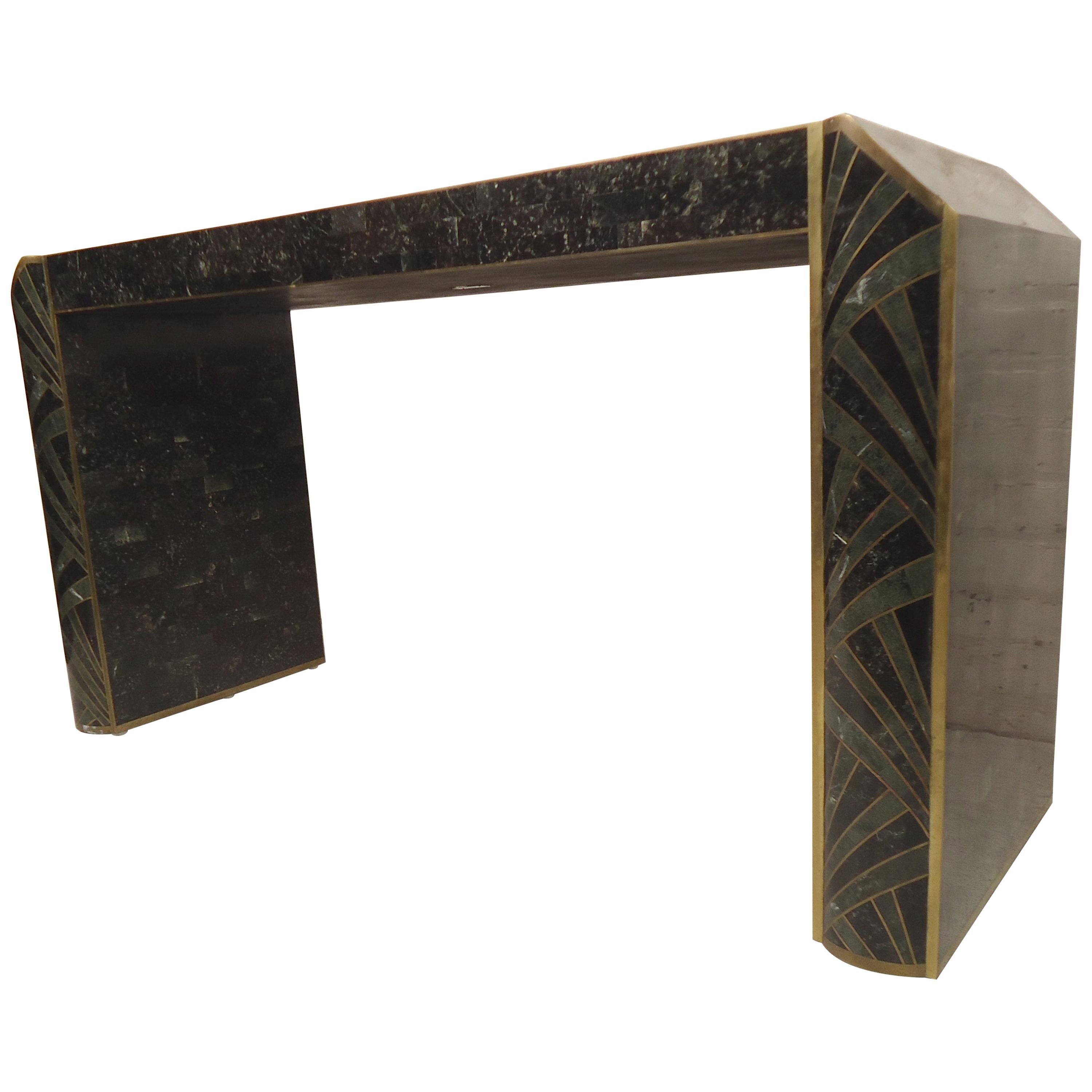 Stacked Marble Console Table For Sale at 1stDibs