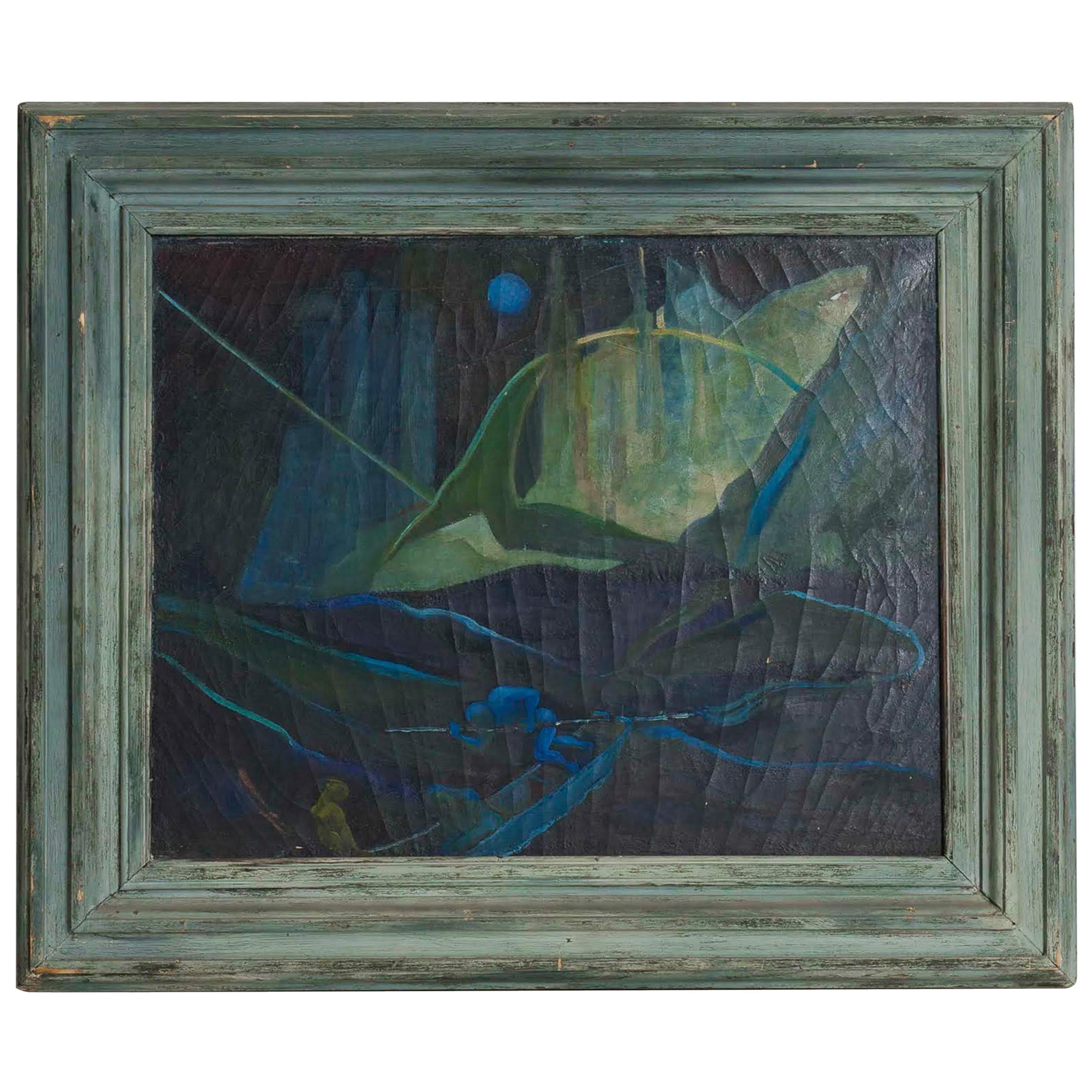 Surrealist Seascape by Louis Ward For Sale at 1stDibs