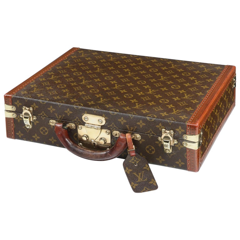 Louis Vuitton Président Briefcase Humidor in Monogramme Canvas, 1960s ...