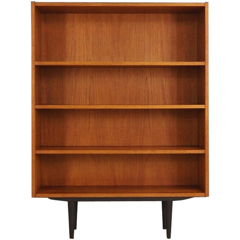 Scandinavian Design Teak Bookcase at 1stdibs