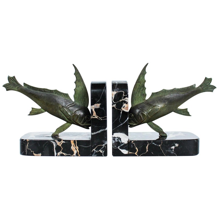 Bronze Fish Bookends at 1stDibs