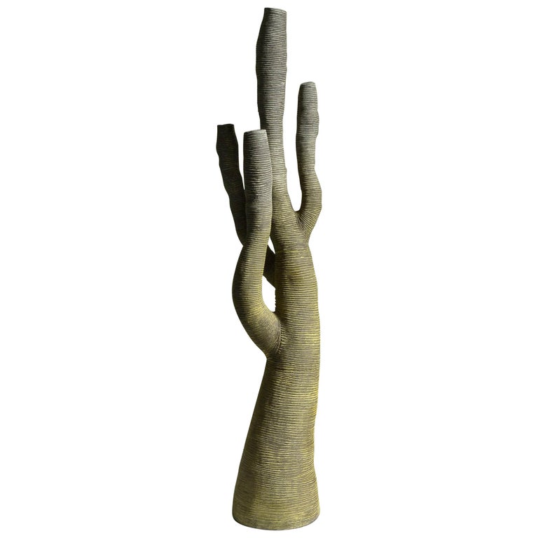 Large Contemporary Green Ceramic Tree Sculpture, Arbre Vert at 1stDibs